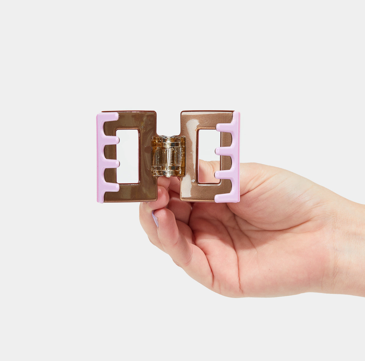 Midi Box Claw in Lilac + Brown – Shop Chunks