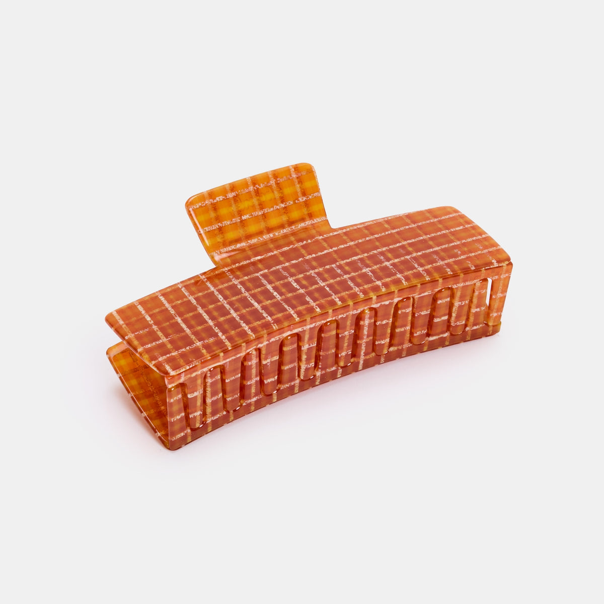 Jumbo Box Claw in Caramel Plaid – Shop Chunks